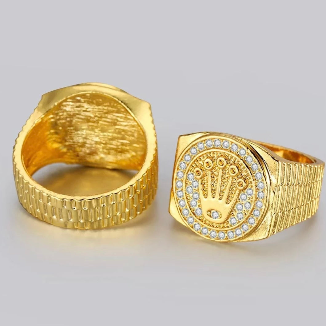 18k gold rolex ring store